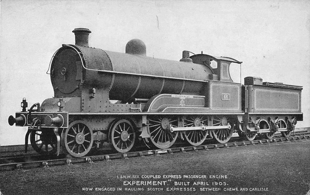 ANTIQUE LONDON & North Western Railway Co Express Steam Engine Postcard ...