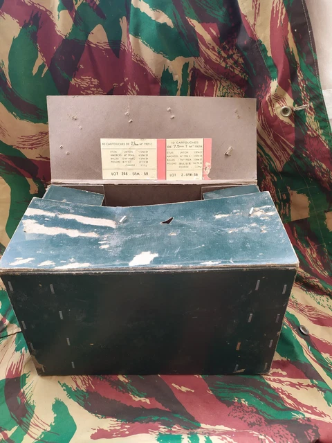 GUERRE D'ALGÉRIE : Boite de cartouches de 7,5 mm T Mle 29 - daté 1959 EUR 49,90 - PicClick FR