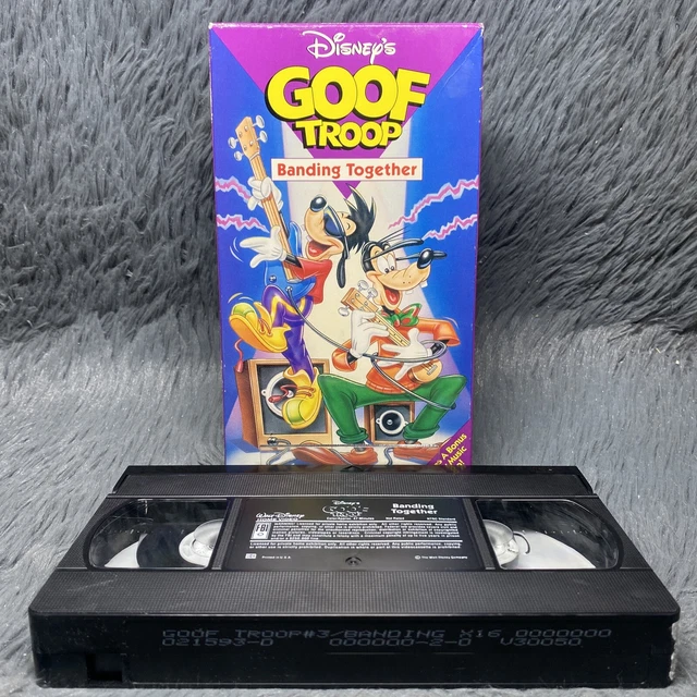 Disneys Goof Troop Banding Together Vhs Vcr Tape Movie Vhs Tapes The