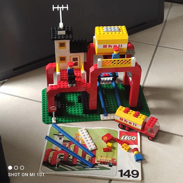 LEGO ANCIEN VINTAGE 149 Raffinerie/Citerne Shell Avec Notice Léger ...
