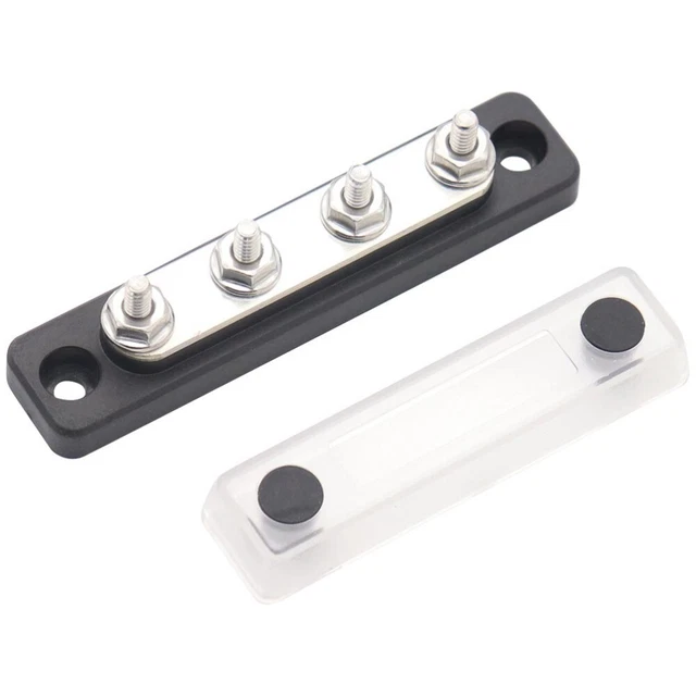 BUSBAR BOLTS SCREWS: 4 Positions Wire Terminal Strip Blocks £14.11 ...