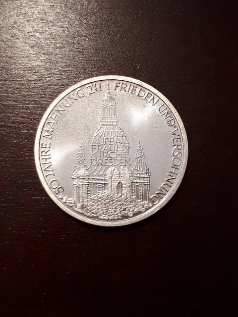 10 DM MÜNZE - 50 Jahre Mahnung zu Frieden und Versöhnung - J - 1995 - Silber EUR 8,30 - PicClick DE