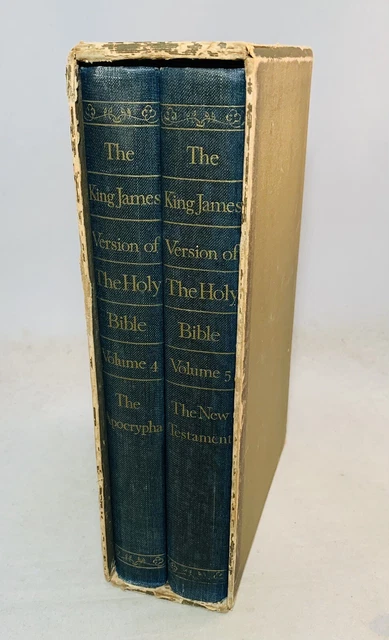 KING JAMES VERSION The Holy Bible-RARE Limited Edition Set-Slipcase-2 ...