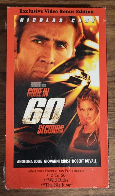 GONE IN 60 Seconds (VHS, Exclusive Video Bonus Edition) New And Sealed ...