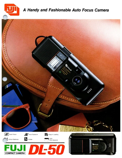 1980S FUJI DL-50 Point & Shoot 35mm Film Camera Ad Vintage Sales Brochure RARE £32.94 - PicClick UK