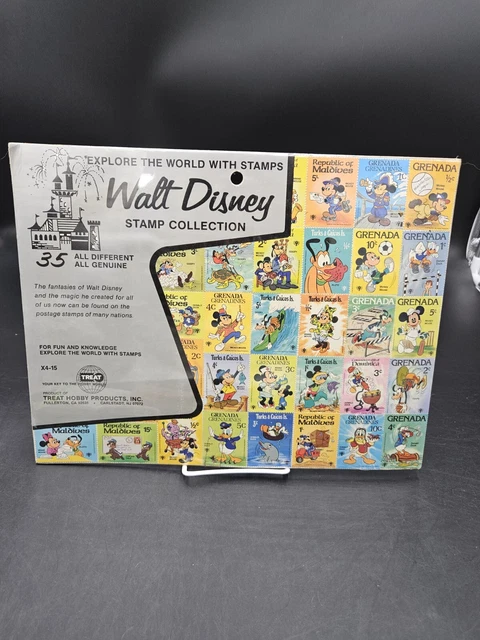 VTG 35 DIFFERENT Walt Disney Stamp Collection Grenada, Turks & Caicos ...