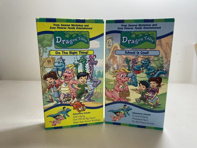 LOT 3 DRAGON Tales VHS School Is Cool Do The Right Thing Let’s Be ...