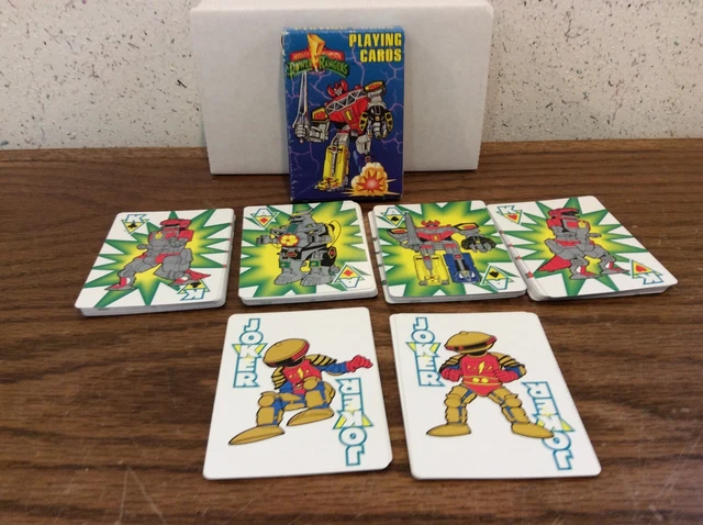 CARTES À JOUER POWER RANGERS Mighty Morphin POWER RANGERS COMPLETE 1994 ...
