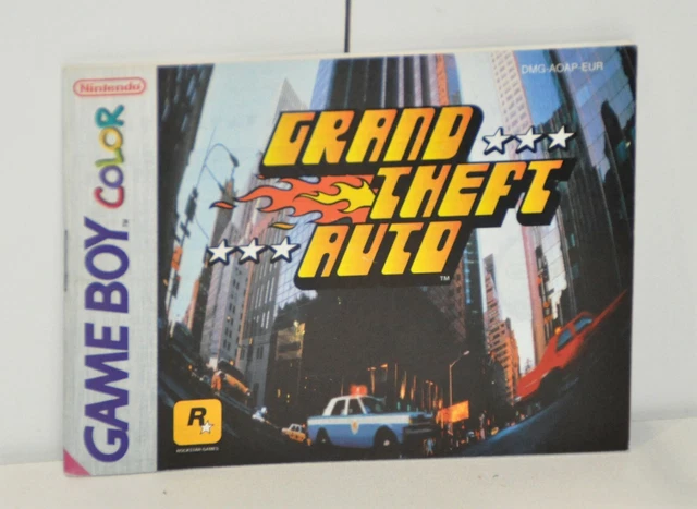 GRAND THEFT AUTO - GTA (DMG-AOAP-EUR) GBA / Game Boy Advance Manual EUR ...