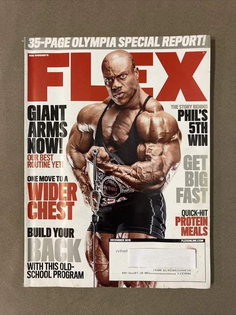 FLEX BODYBUILDING MUSCLE Fitness Magazine / Mr Olympia Phil Heath / 12 ...