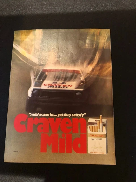 CRAVEN MILD CIGARETTES Original Print Advertising. Mild As Can Be ...