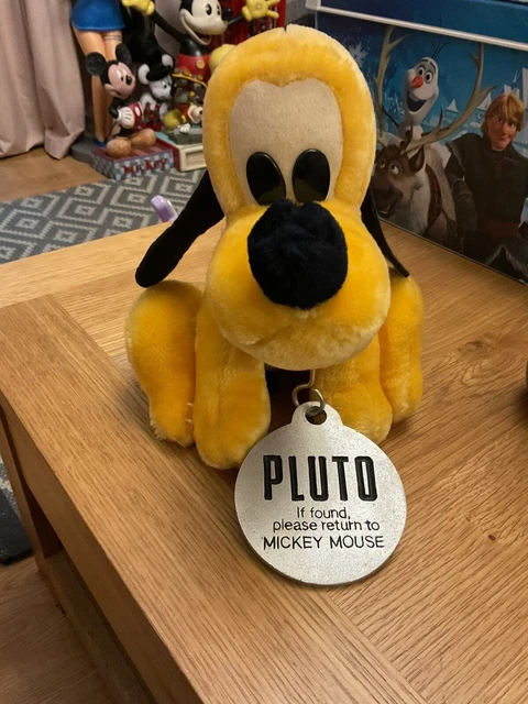 PLUTO DISNEYLAND WALT Disney World Plush Soft Toy 11" High - Excellent ...