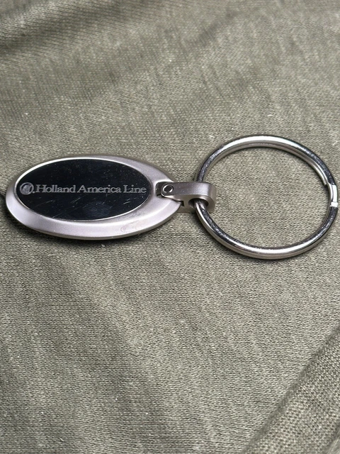 VINTAGE BRUSHED STAINLESS Holland America Line key ring. $8.89 - PicClick