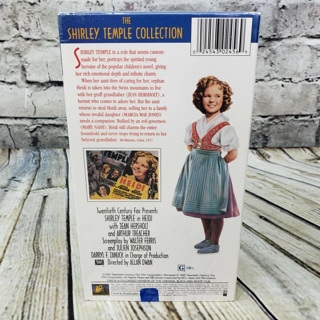SHIRLEY TEMPLE VHS Tape Movie Lot Heidi and The Little Colonel ...