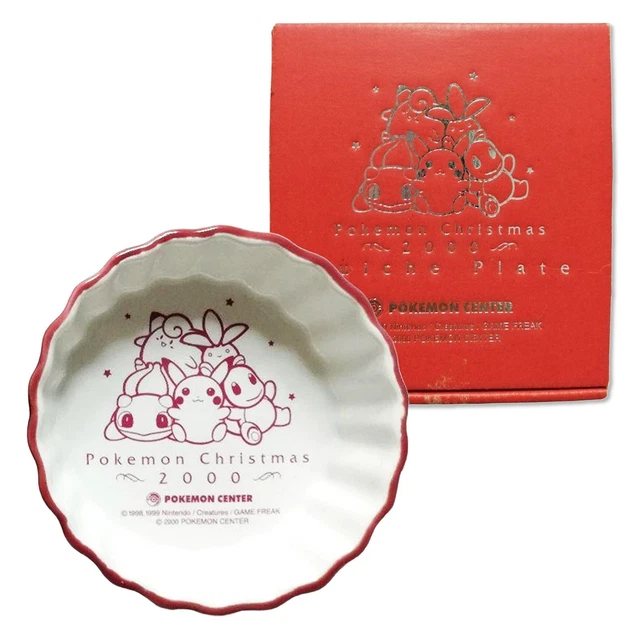 POKÉMON CENTER CHRISTMAS 2000 Quiche Plate S Pikachu Bulbasaur Japan ...