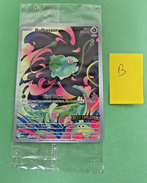 2025 BULBASAUR 133/132 Pokemon TCG Mega Evolutions Stamped Promo Card ...