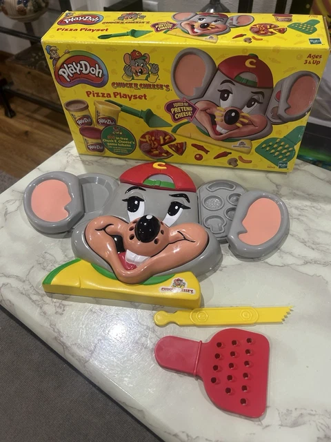VINTAGE CHUCK E. Cheese’s Play-Doh Pizza Playset * Missing The Spatula ...