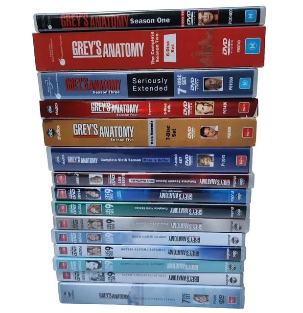 GREYS ANATOMY COMPLETE Season 1-15 TV Series DVD Region 4 PAL £91.64 ...