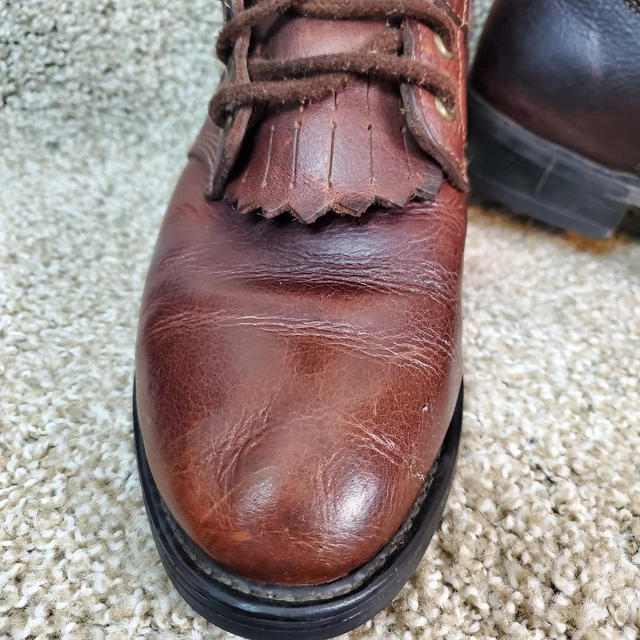 DAN POST WESTERN Packer Boots Mens Size 10D Brown Lace Up Leather ...