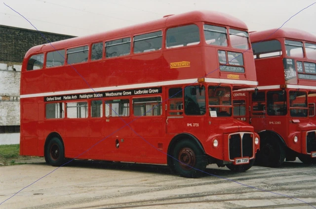 BUS PHOTO LONDON Transport Photograph Routemaster Picture Rml2735 ...