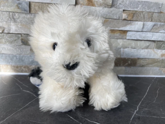 OFFICIAL DULUX DOG Old English Sheepdog Soft Plush Toy 9” Blue Collar ...