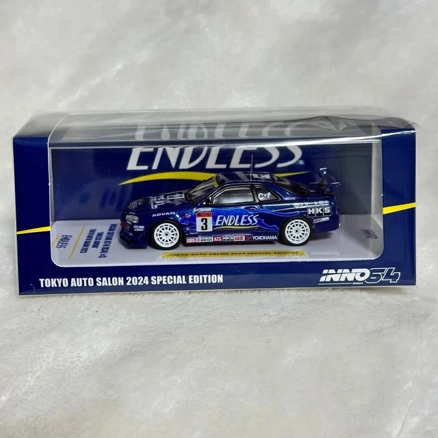 INNO64 NISSAN SKYLINE GT-R R34 ENDLESS ADVAN Tokyo Auto Salon 1/64 EUR ...