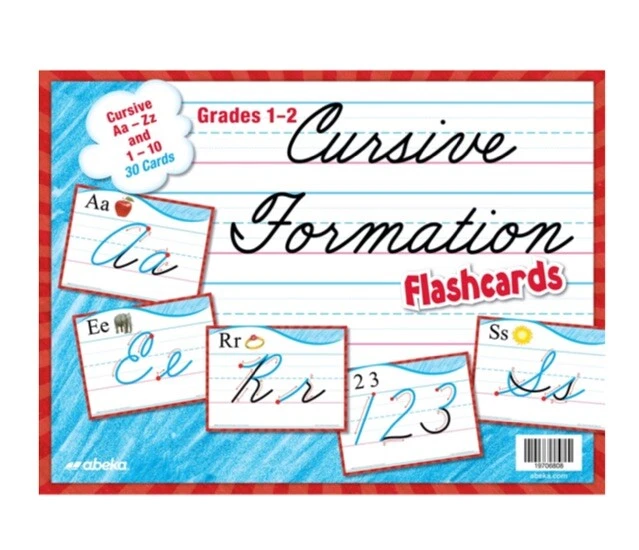 NEW***** ABEKA Cursive Formation Flashcards (Gr. 1-2) $18.99 - PicClick