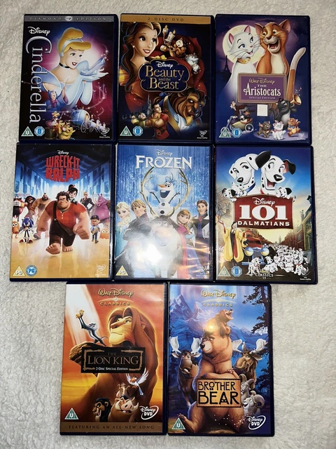 WALT DISNEY CHILDRENS DVD Bundle X 8 Animated Classics Family Free Post ...
