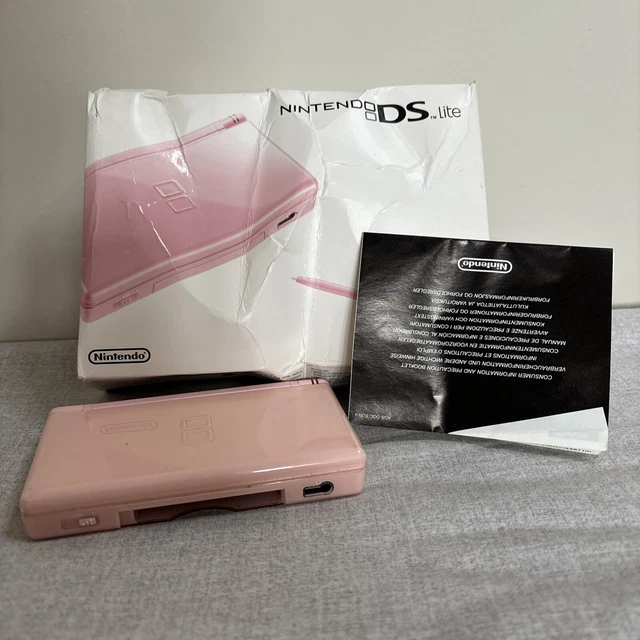 NINTENDO DS LITE Original NDS Handheld Console System Light Pink Coral ...