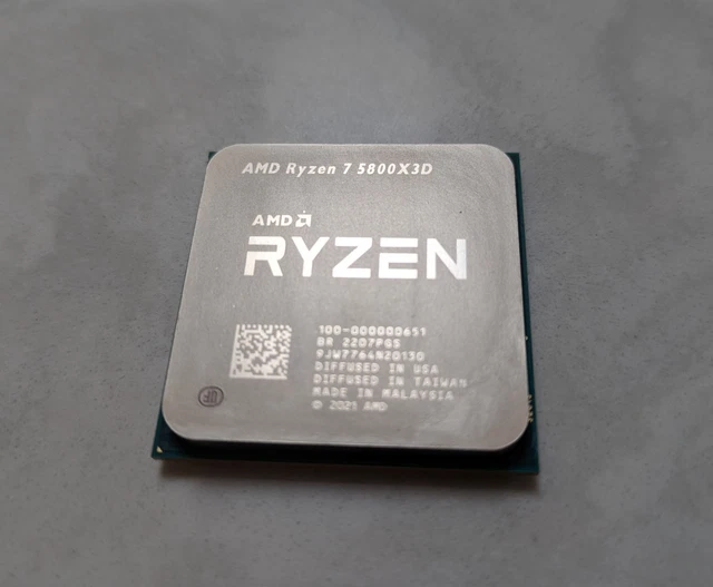 AMD RYZEN 5800X3D CPU (Rare Sample: 1900Mhz FCLK, 4.6Ghz Max Boost ...