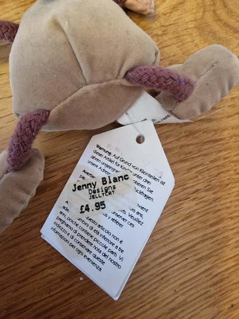 VINTAGE JELLYCAT DINGLY Dangly Millie Mouse Keyring BNWT Rare Retired ...