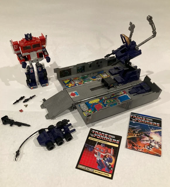 TRANSFORMERS G1 OPTIMUS Prime Original Vintage Hasbro w/Booklet ...