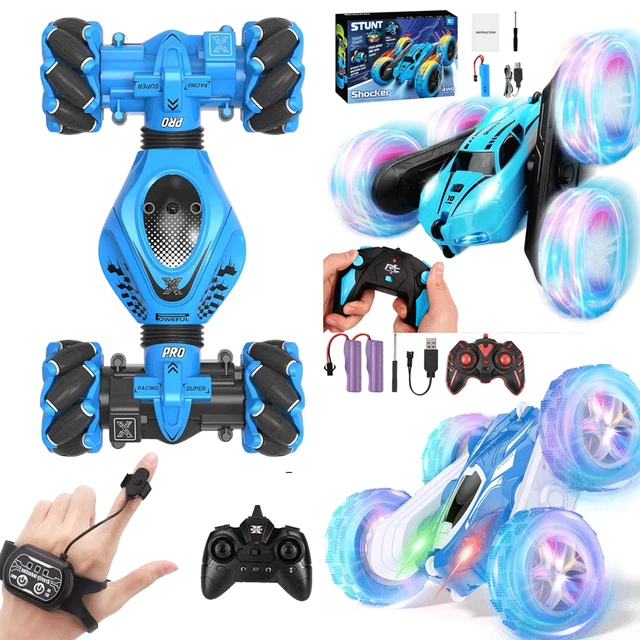 360° KIDS STUNT Car Hand Gesture Sensing RC 4WD Remote Control Off-Road ...