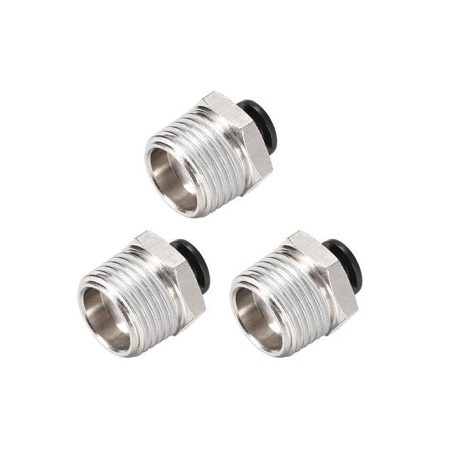 DIRITTO PNEUMATICO CONNESSIONE Rapida a Pressione Raccordi 1/2NPT X 6mm ...