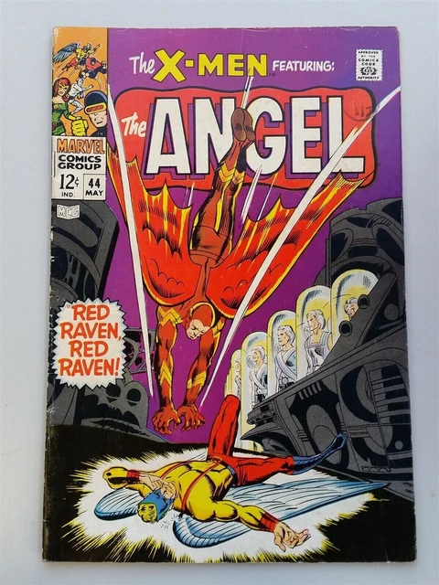 UNCANNY X-MEN #44 1St App Red Raven Silver Age Origin Iceman May 1968 ...