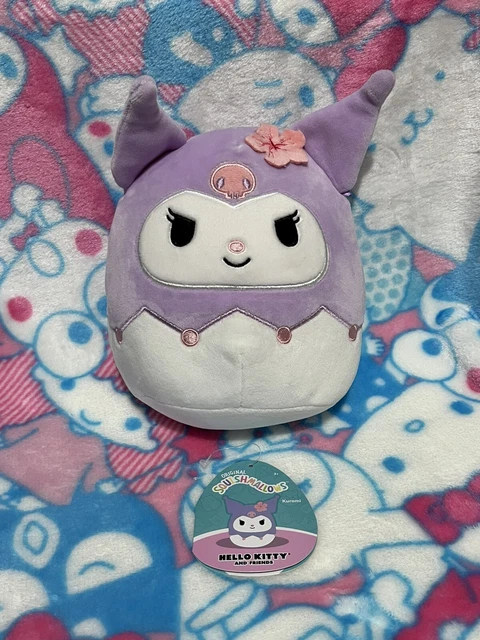 KUROMI HELLO KITTY Squishmallow 8" Plush Soft Toy 2021 Rare lilac hood ...