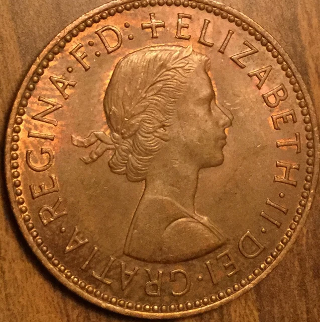 1966 UK GB Great Britain Half Penny Coin $2.35 - PicClick CA
