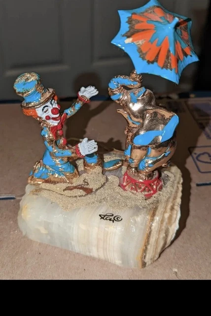RARE VINTAGE RON Lee Clown And Elephant Signed Figurine $32.99 - PicClick