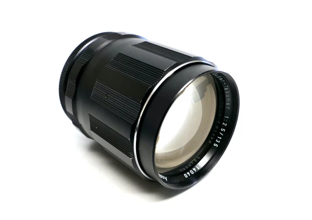 ASAHI PENTAX SUPER-TAKUMAR 135mm f/2.5 M42 Screw Mt Telephoto Lens w ...