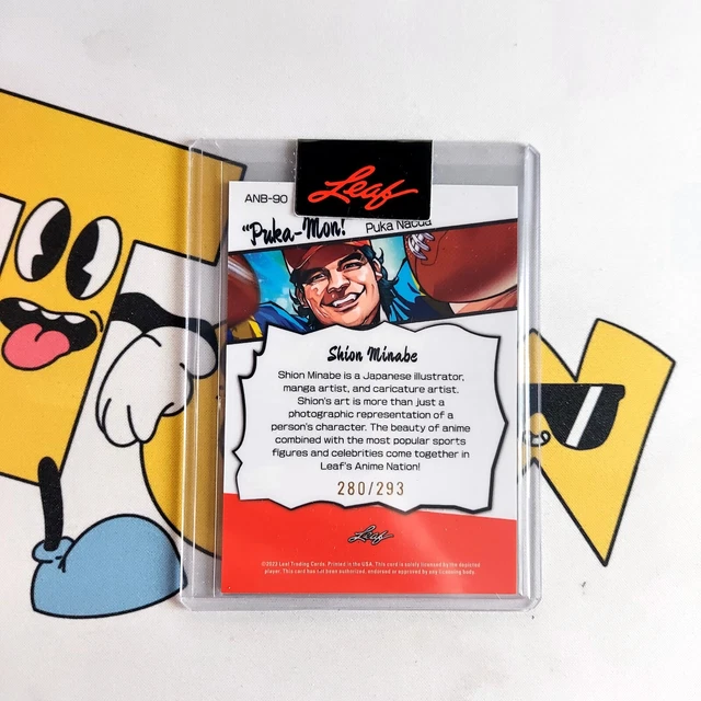 PUKA NACUA LEAF ANIME Pokemon LA Rams Rookie SP/293 Carta Calcio NFL ...