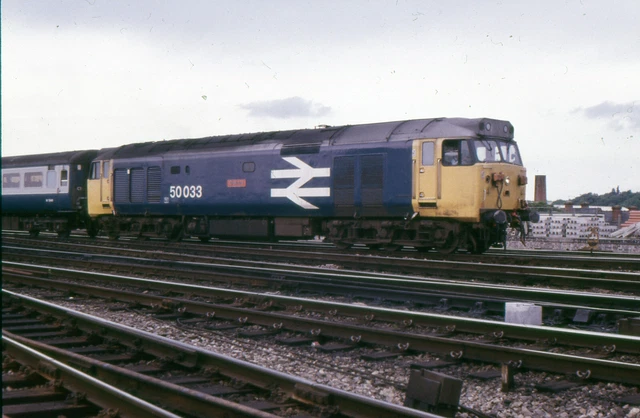 ORIGINAL RAILWAY SLIDE of Class 50 50033 at Reading(330) £3.50 ...