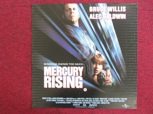 MERCURY RISING VHS Video Poster Bruce Willis Alec Baldwin 1998 £13.99 ...