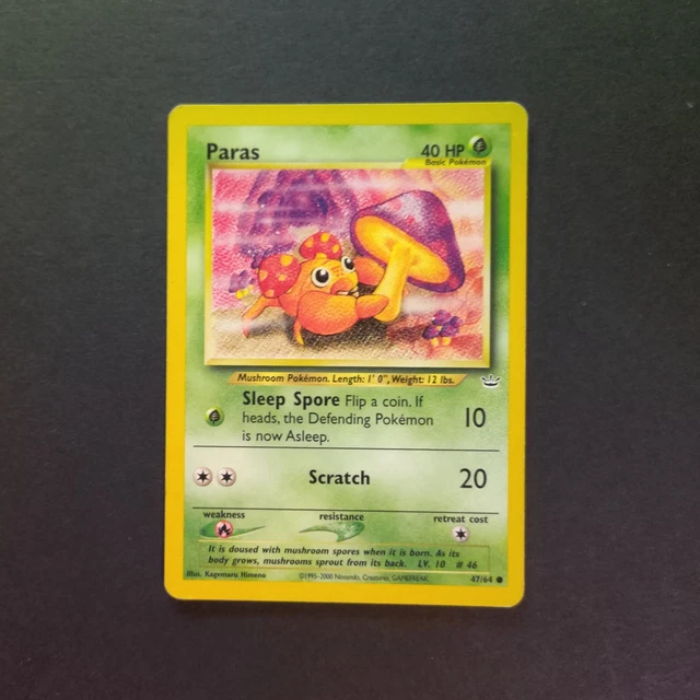 CARTE POKEMON JCG : Paras 47/64 - Neo Revelation EUR 2,12 - PicClick FR