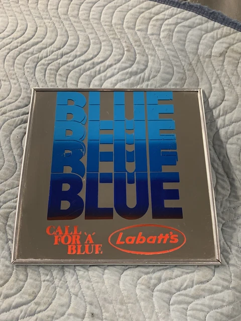 VINTAGE LABATT’S BLUE Advertising Beer Sign Mirror $50.00 - PicClick CA