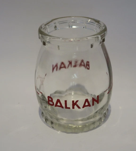 ANCIEN POT YAOURT BALKAN variante col old french yogourt 5 EUR 12,00 ...