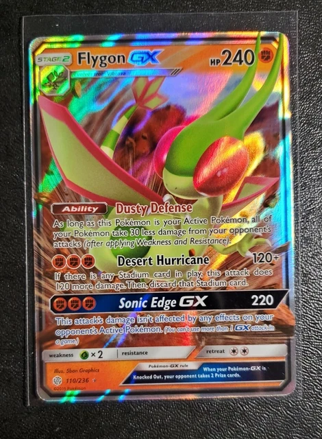 Flygon Gx Ultra Rare 110236 Pokemon Sun And Moon Cosmic Eclipse Set Holo 799 Picclick Ca