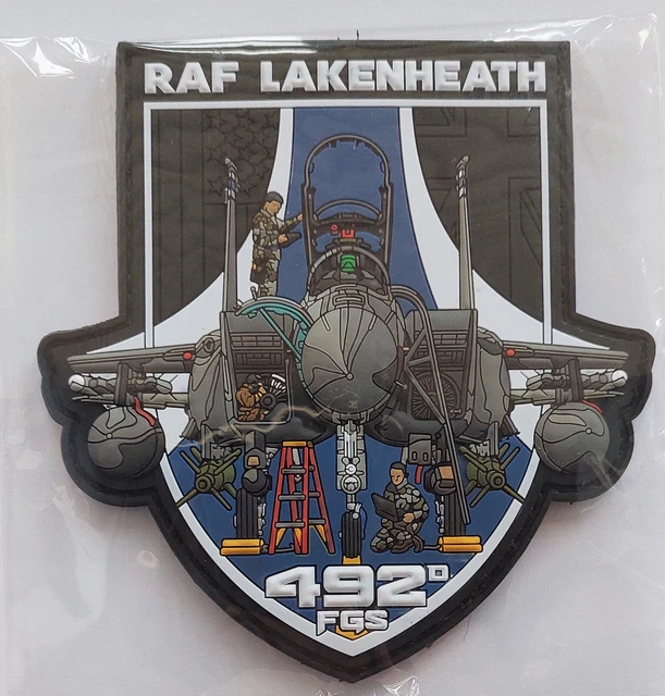 USAF 492ND FGS RAF Lakenheath F-15E Strike Eagle patch PVC 3D 2023 NEUF ...