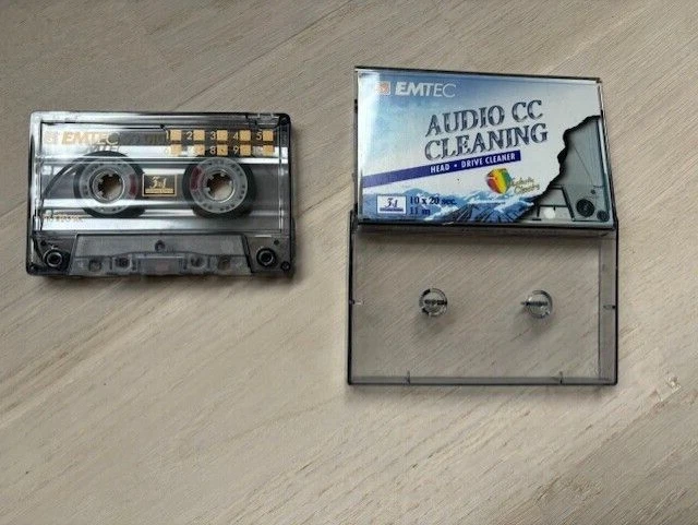 EMTEC AUDIO CC Head MC Reinigungskassette Kassette Cleaning Cassette ...