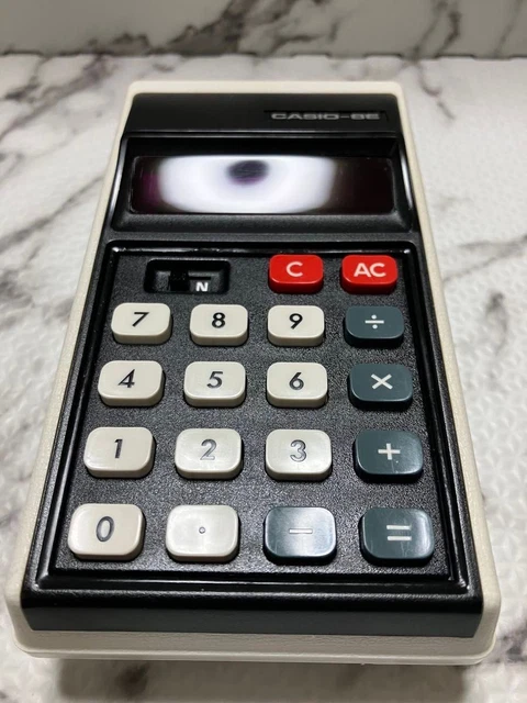 CASIO VINTAGE 1970S Nixie Tube Calculator Model 8E Rare Retro Desk ...