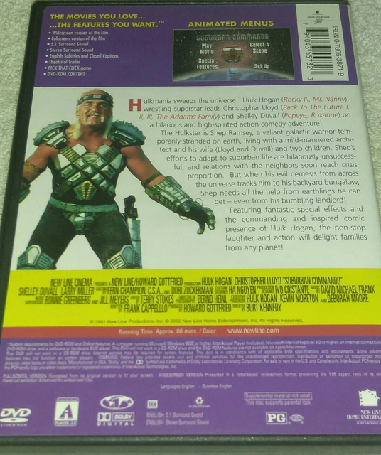 DVD SUBURBAN COMMANDO hulk Hogan, Christopher Lloyd RARO opzionale EUR ...